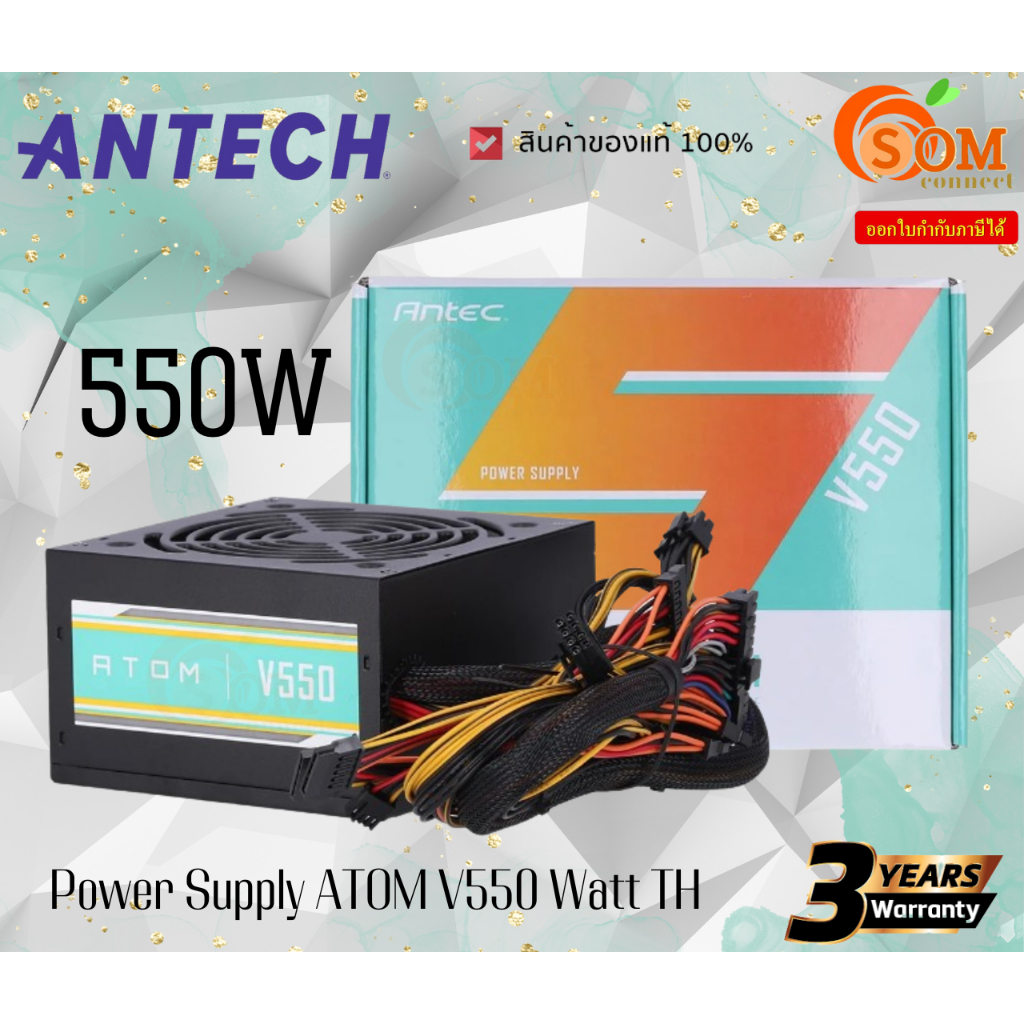 Antec Power Supply ATOM V550 Watt TH Non-Modular Input voltage200-240 ...