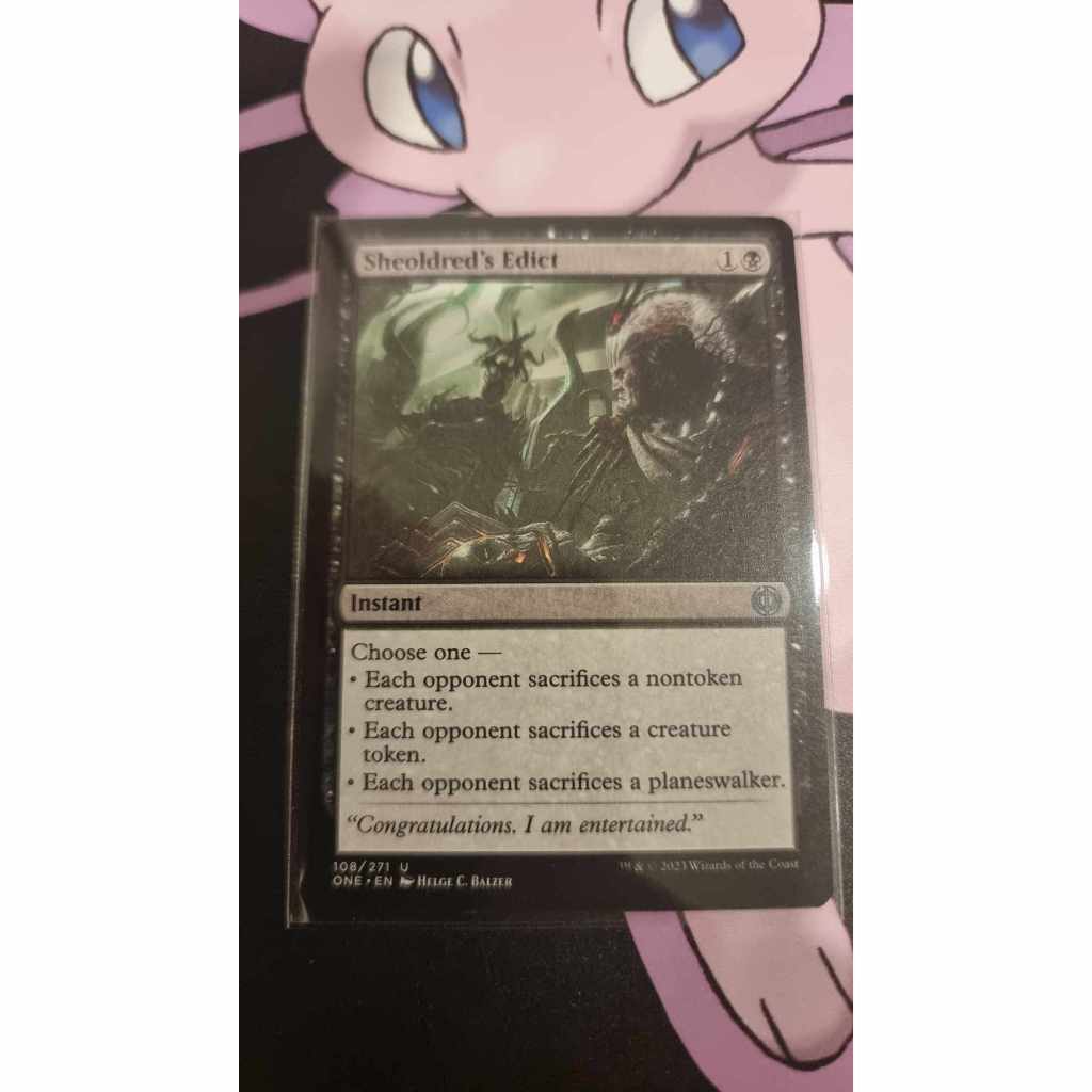 Sheoldred's Edict การ์ด Magic The Gathering ของแท้ จากชุด Phyrexia: All ...