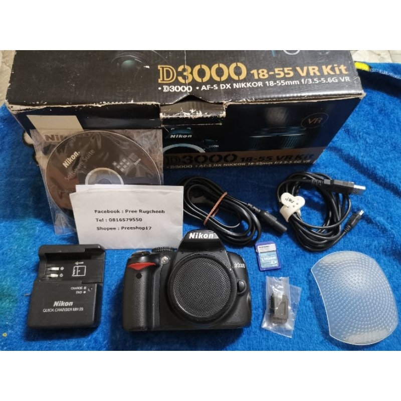 Nikon D3000 อุปกรณ์ยึดตามรูป ตำหนิจอดำ | Shopee Thailand