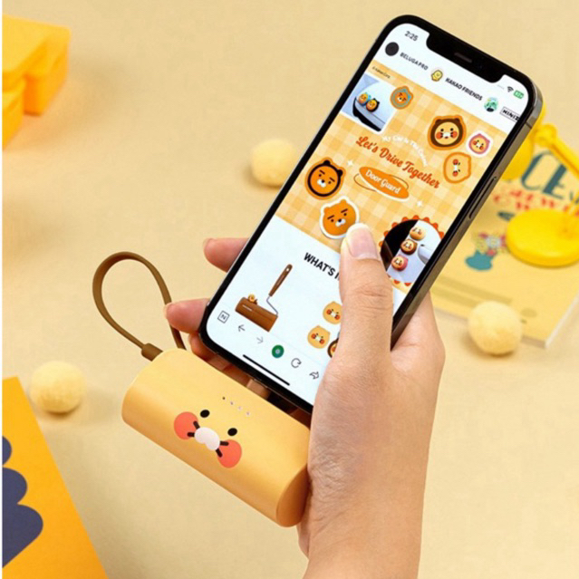 [พร้อมส่ง]🇰🇷 แบตสำรอง Kakao Friends Power Bank 5000mAh พกพาง่าย น้ำหนัก ...