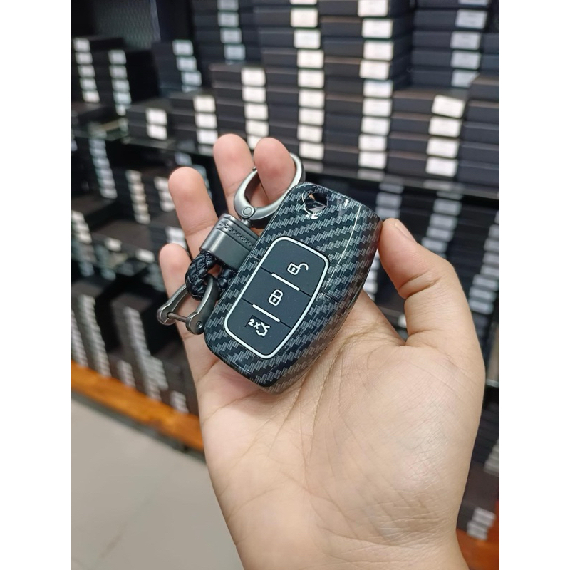 Carbon Key Case For FORD เคสเคฟล่าปุ่มสะท้อนแสง (พร้อมพวงกุญแจ) ตรงรุ่น ...