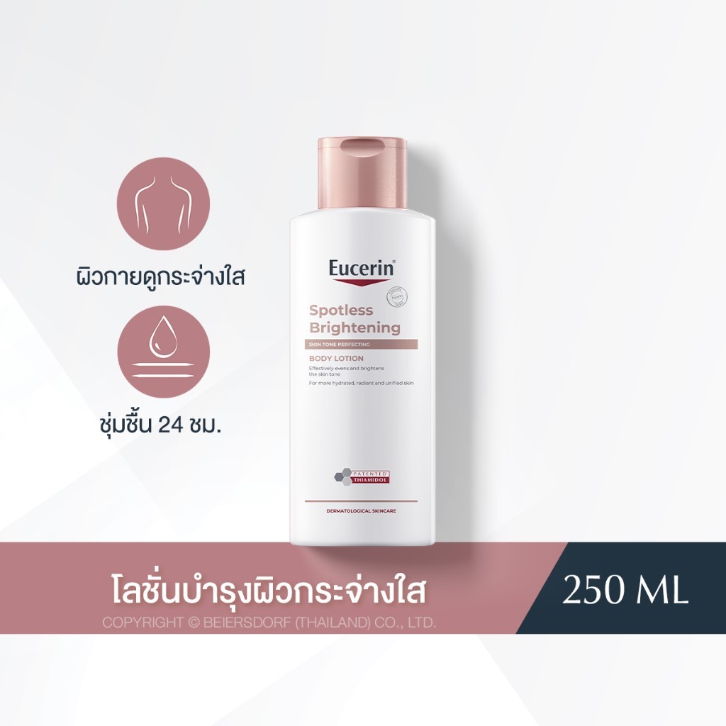 Eucerin SPOTLESS BRIGHTENING SKIN TONE PERFECTING BODY LOTION 250 ML ยู ...