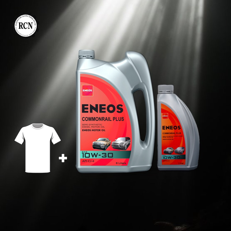 น้ำมันเครื่อง ENEOS 10W-30 ดีเซลคอมมอนเรล CJ-4 6+1 ลิตร | Shopee Thailand