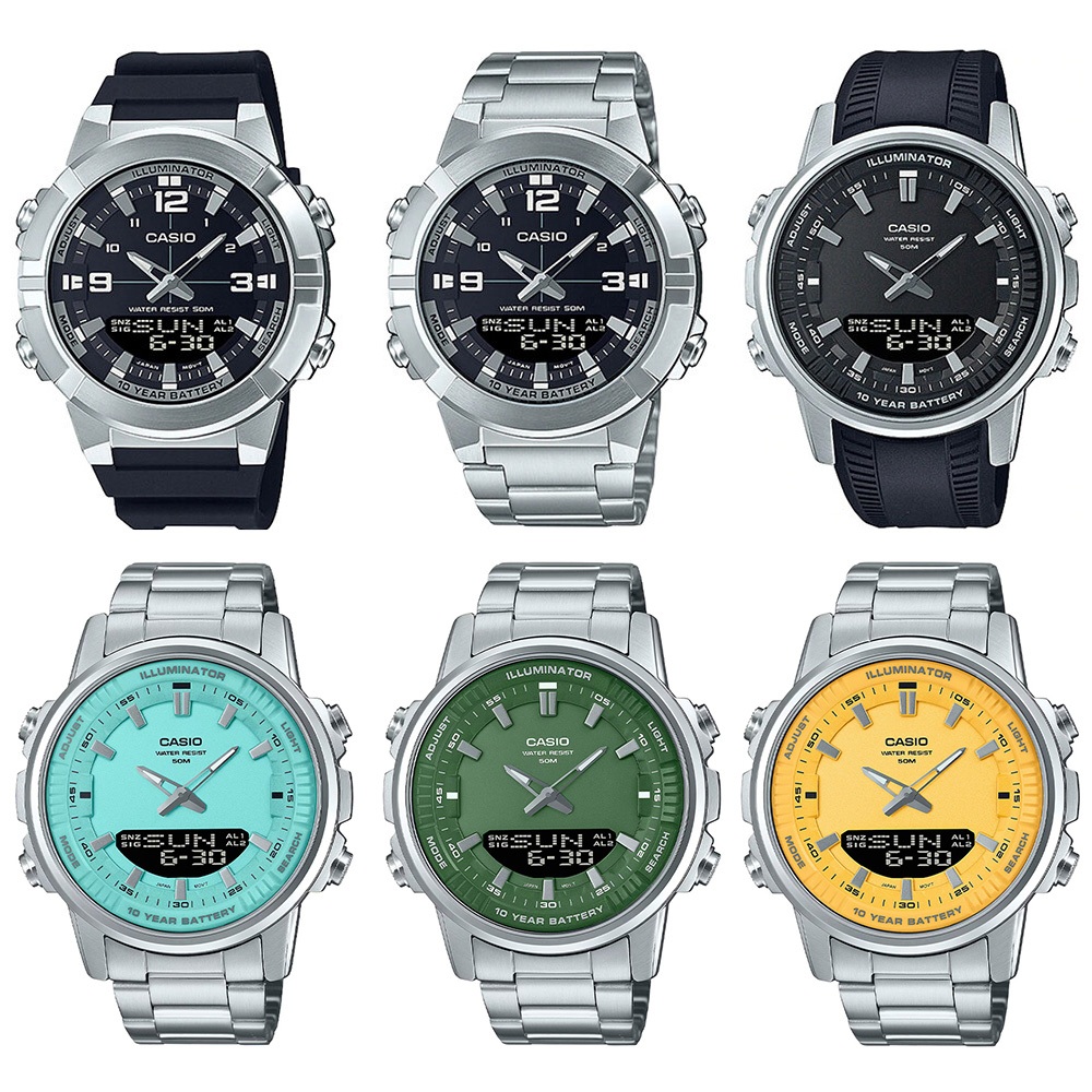 Casio Standard นาฬิกาข้อมือผู้ชาย รุ่น AMW-870,AMW-870D,AMW-880,AMW ...