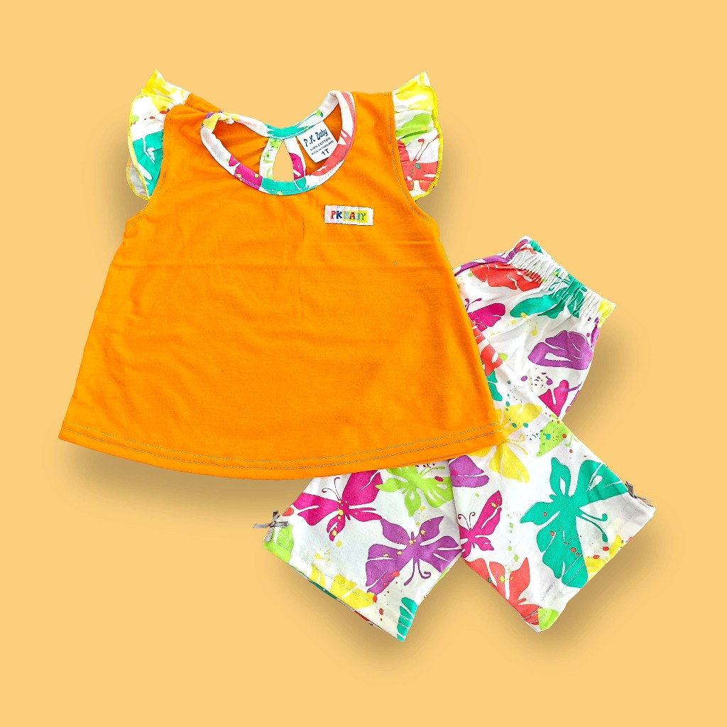 ชุดเด็กผู้หญิง มี2ไซส์ ไซส์ 1T (6 เดือน-1ปี /4-10Kg.) 2T(1-2ปี/9-13 Kg.) | Shopee Thailand