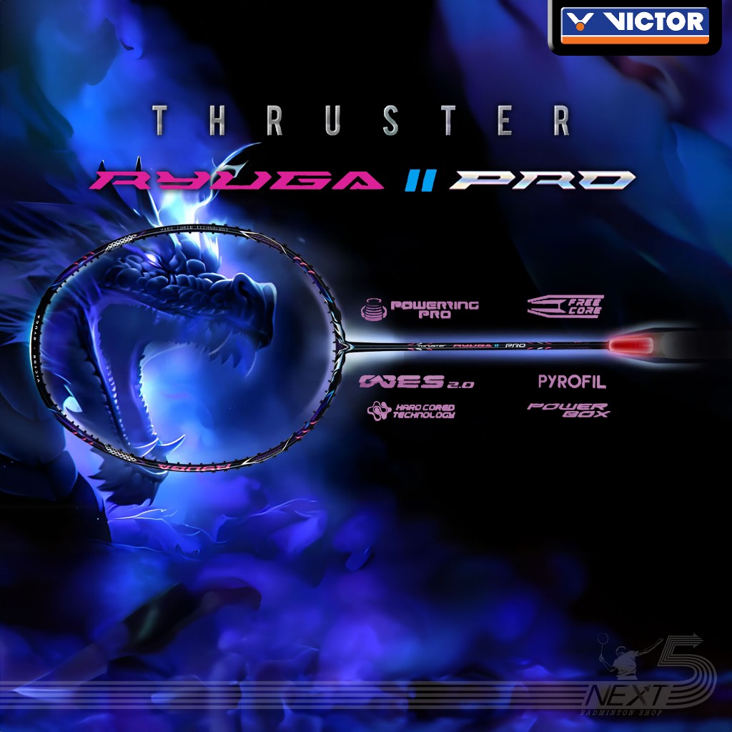 Victor ไม้แบดมินตัน รุ่น TK-RYUGA II PRO แถมเอ็น+ซอง+กริปยาง+ประกัน ...
