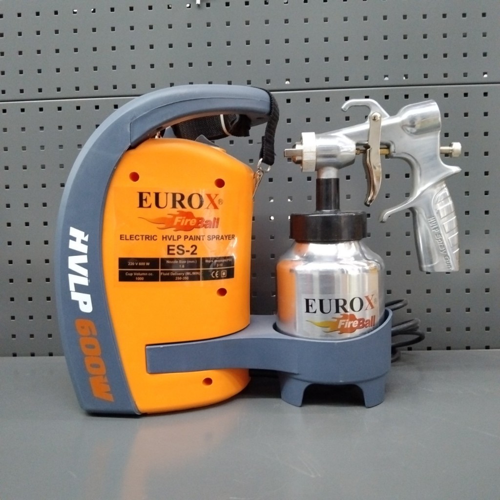 EUROX เครื่องพ่นสี ไฟฟ้า ES-2 ( มีปั๊มลมในตัว ) ***สามารถออกใบกำกับภาษีได้*** | Shopee Thailand