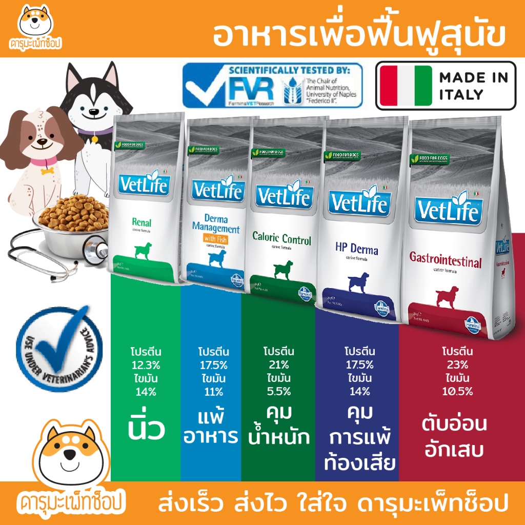 อาหารเพื่อฟื้นฟู และดูแลสุนัข แคลลอรี่ต่ำ สุนัขแพ้ง่าย Vet Life ...