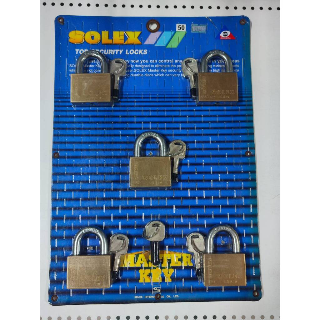 Solex ชุดแม่กุญแจ Master Key ระบบลูกปืน 5 ตัวชุด ขนาด 35-50mm ของแท้ ...