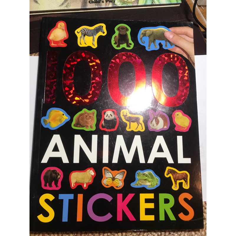 หนังสือสติกเกอร์ภาษาอังกฤษ 1,000 animal stickers เหมาะเด็ก 3+ขวบได้ฝึก ...