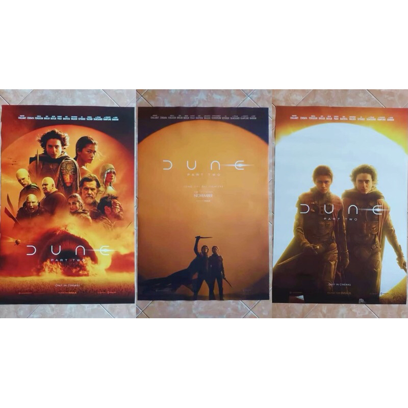 โปสเตอร์ Dune Part Two พิมพ์ 2 หน้า ขนาด 27 40 นิ้ว ใบนอก ลิขสิทธิ์แท้ Shopee Thailand