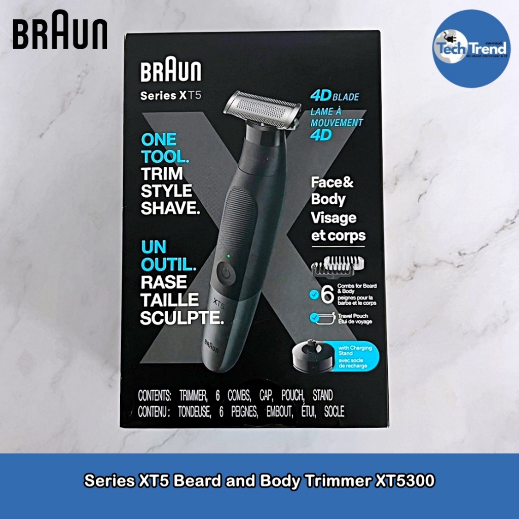(Braun) Series XT5 Beard and Body Trimmer XT5300 เครื่องโกนหนวดเคราและ ...