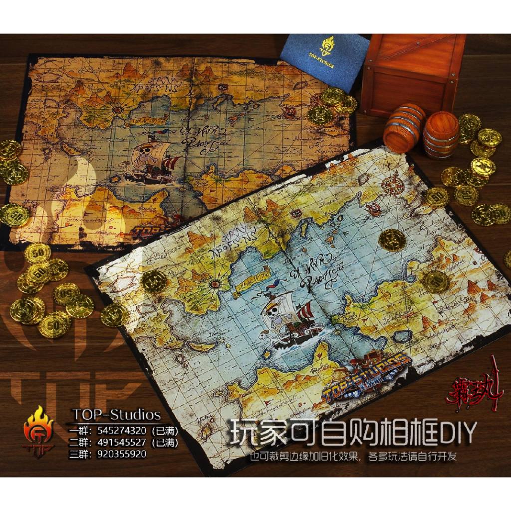 One Piece World Map Top Studio | Shopee Thailand