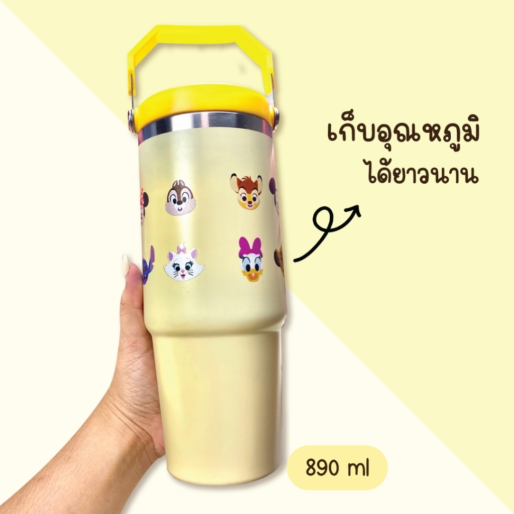 แก้วน้ำดิสนีย์ แก้วเยติ 30 ออนซ์ Disney 100ปี เก็บความเย็น-ความร้อน(890ml) แถมหลอด | Shopee Thailand