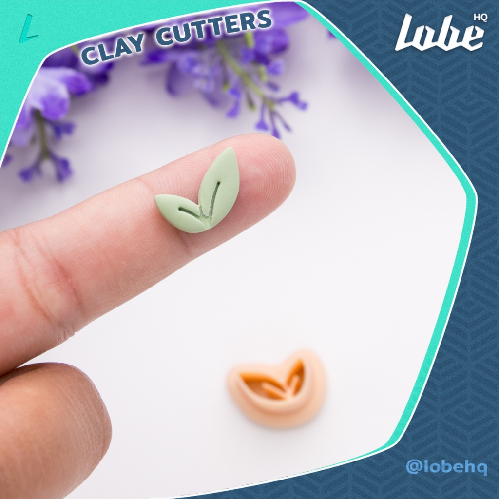 Lobehq Double Leaf Shape B Clay Cutter/ แม่พิมพ์กดดินโพลิเมอร์รูปทรง ...