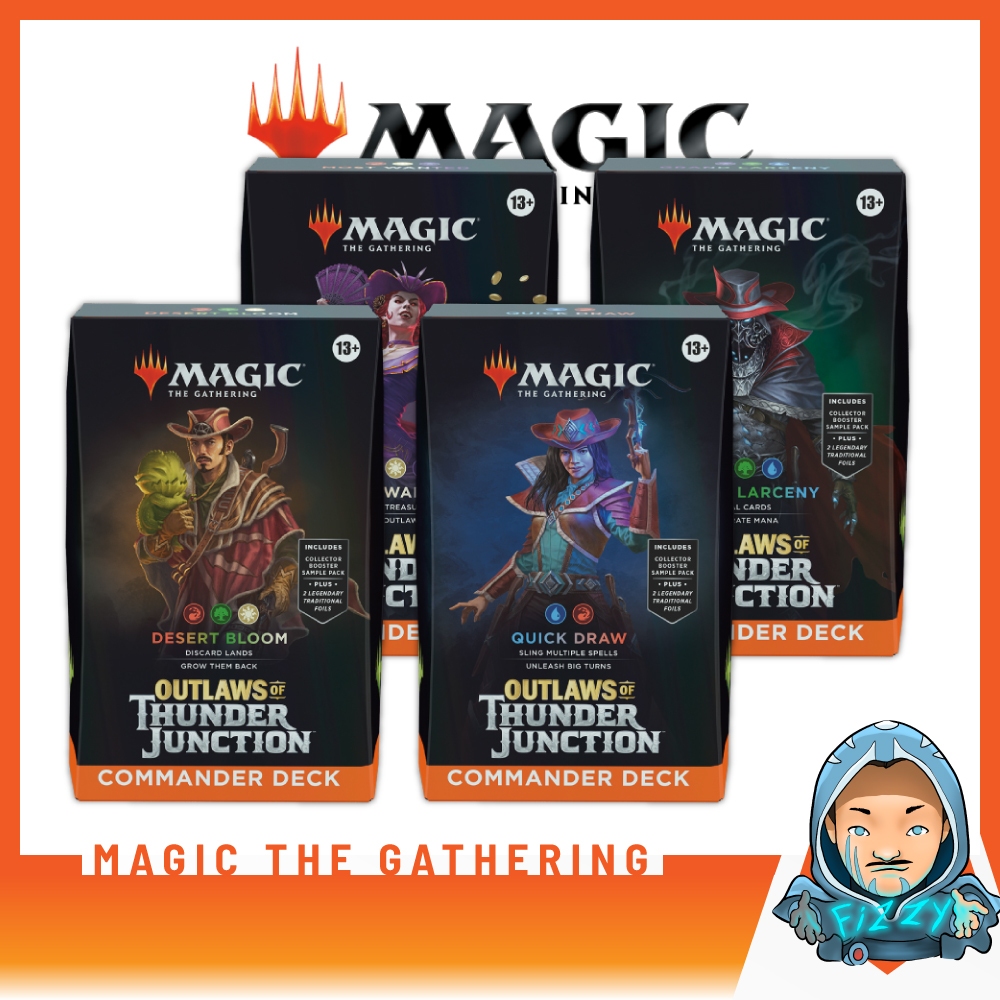 [FIZZY] Magic the Gathering (MTG): Outlaws of Thunder Junction - Commander Deck | Shopee Thailand