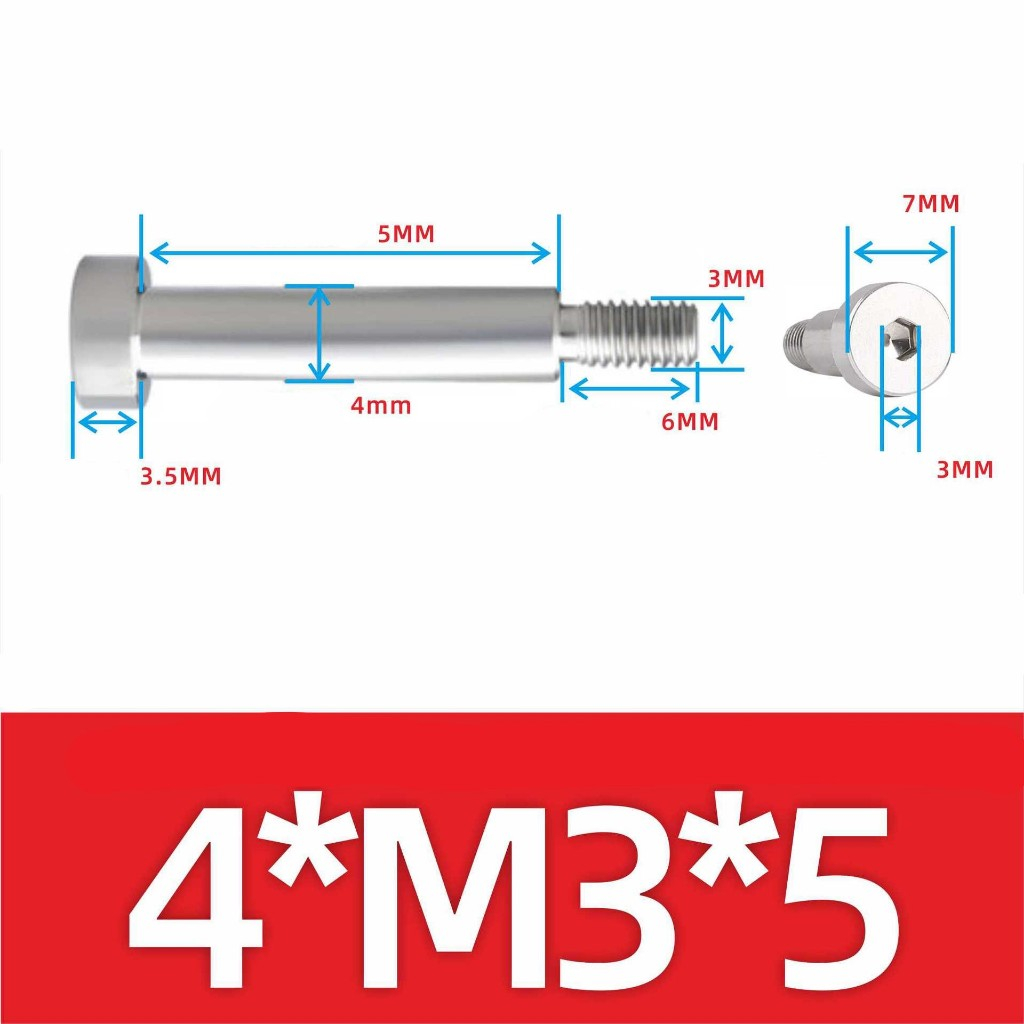 โชว์เดอร์โบลท์หัวจม สกรูไหล่ซ็อกเก็ตหกเหลี่ยม สเตนเลส 304 M3 M4 M5 M6 M8 M10 M12 น็อตสกรูโชว์ ...