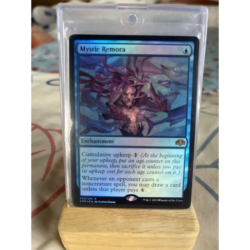 การ์ด MTG Mystic Remora Blue Magic the gathering EDH รุ่น Ice Age DMR ...