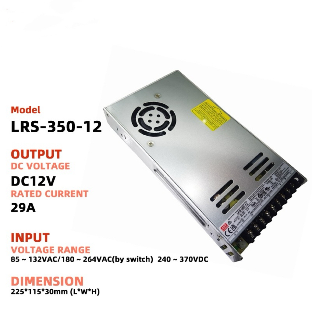 สวิตซ์ชิ่งพาวเวอร์ซัพพลาย LRS-350-12V 5A-29A Switching Power Supply 60W ...