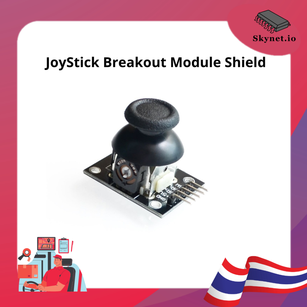 JoyStick Breakout Module Shield for PS2 Joystick Game Controller For Arduino | Shopee Thailand