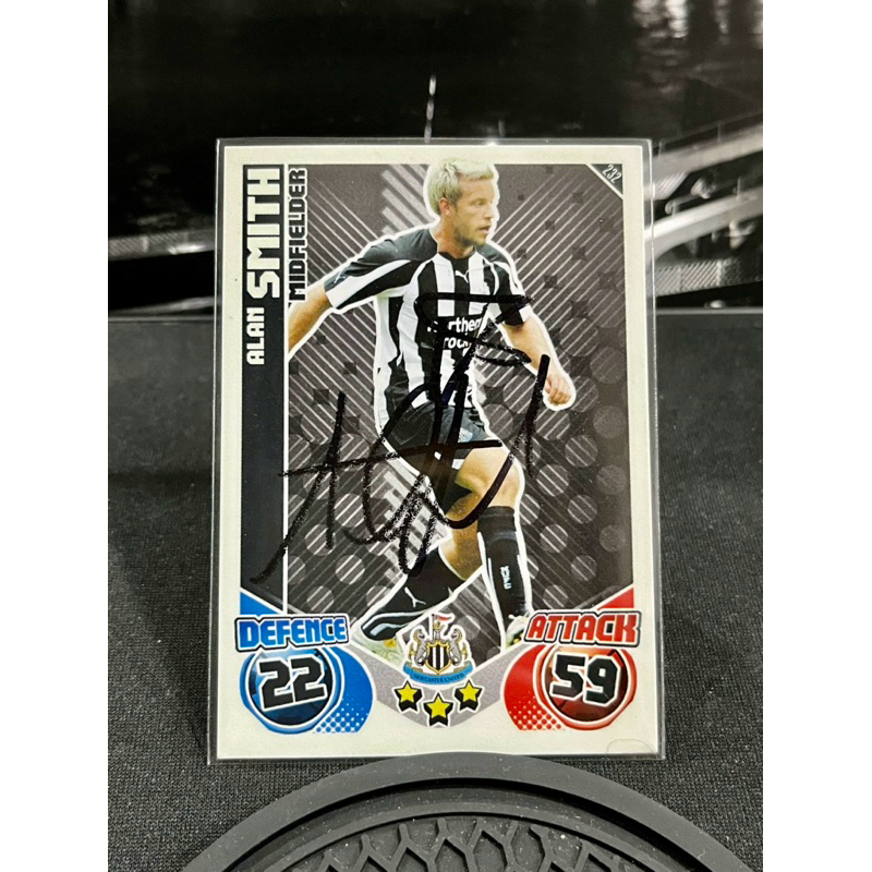 ลายเซ็น Alan Smith Autograph On Card - Match Attax 2010/2011 (Newcastle ...