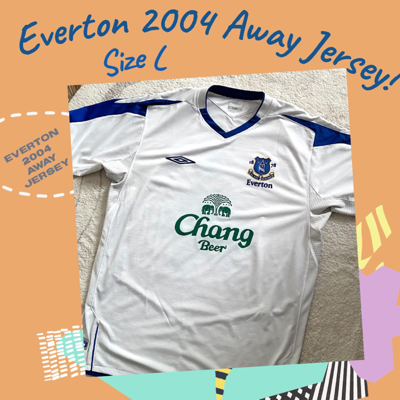 Everton Away shirt 2004/05 (*ของแท้💯 Sponsored by Chang) | Shopee Thailand