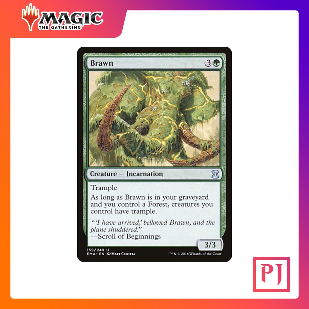 [MTG] Brawn [EMA] [GREEN] [UNCOM] [NORMAL] [ENG] (การ์ดเมจิค / Magic ...