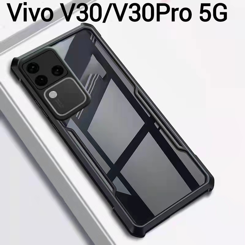 Vivo V30Proตรงรุ่น(พร้อมส่งในไทย)เคสกันกระแทกขอบสีหลังใสVivo V30 5G/V30 Pro 5G | Shopee Thailand