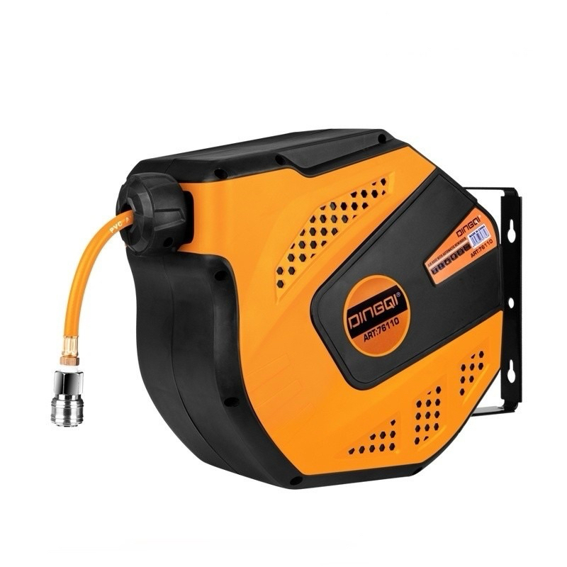 DINGQI โรลม้วนเก็บสายลม PVC 5/16” สายยาว 10/20 ม. พร้อมชุดข้อต่อ 1/4“ สายต่อ 1 ม. | Shopee Thailand