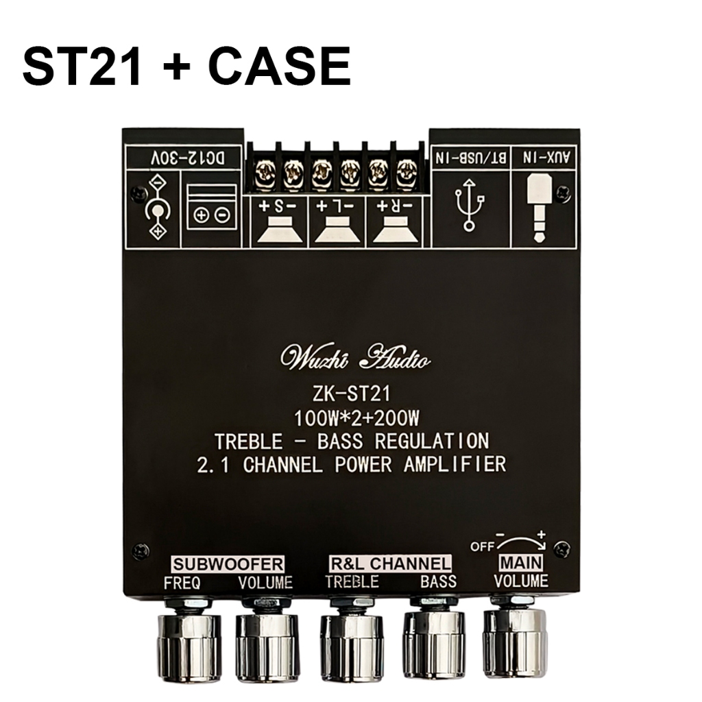 OneAudio ZK ST21 แท้ Qualcomm บอร์ดขยายเสียงดิจิทัล บลูทูธ 2.1 ช่อง DC 12-30v 100Wx2+200W แอมป์ ...