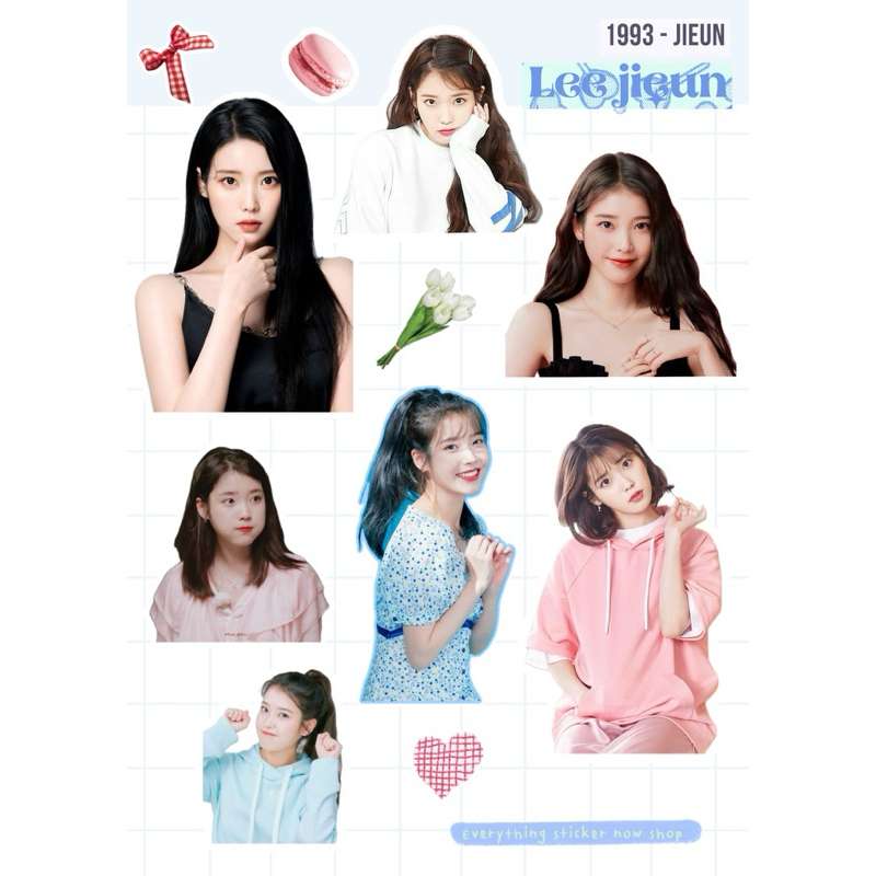 สติกเกอร์ IU กันน้ำ ไดคัทแล้ว สำหรับติดตกแต่ง | Shopee Thailand