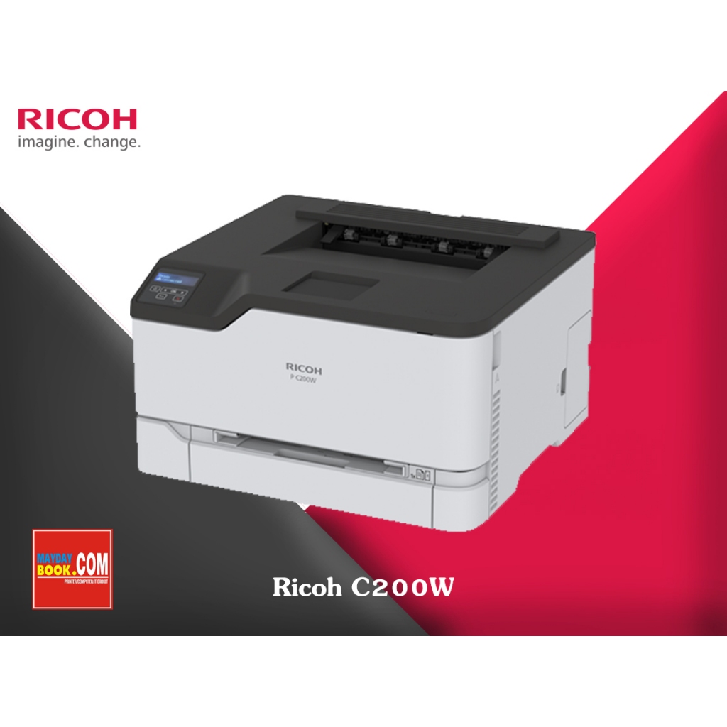 RICOH Laser Color P C200W เลเซอร์ปริ้นเตอร์ ไร้สาย 4สี งบICT11000บาท | Shopee Thailand