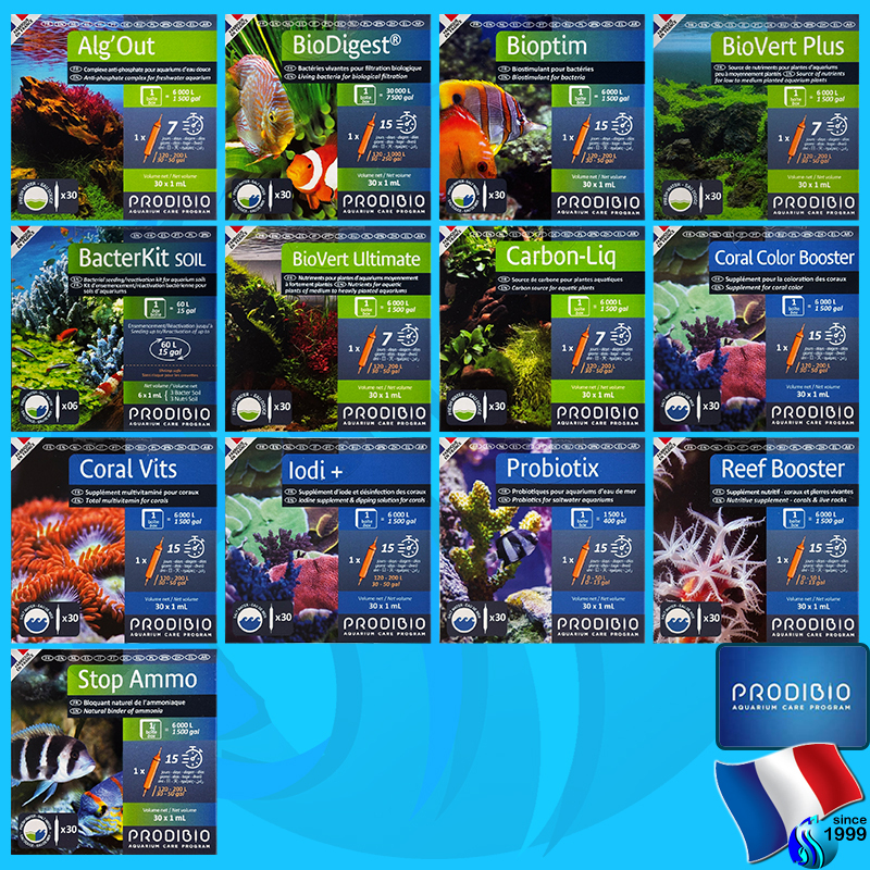 Prodibio BacterKit BioDigest BioClean BioKit BioTrace BiopTim CoralVits ...