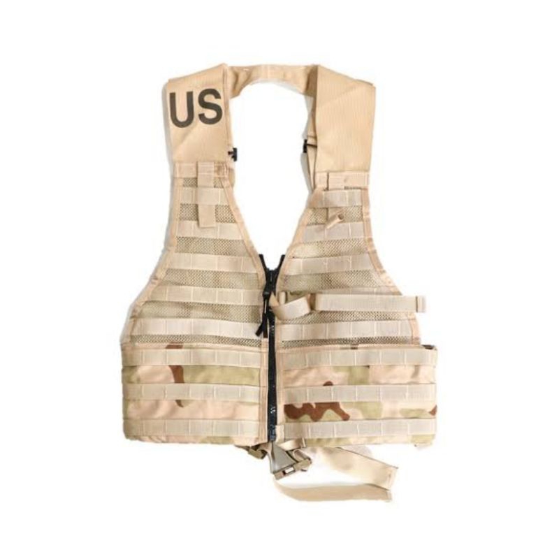 US Army Molle II Fighting Load Carrier Vest FLC LBV Tactical Desert 3 ...