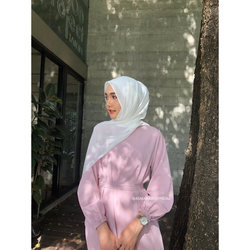 Abaya basic อบาย่า เดรสยาว ชุดมุสลิม แฟชั่นชุดมุสลิม ชุดยาว | Shopee Thailand