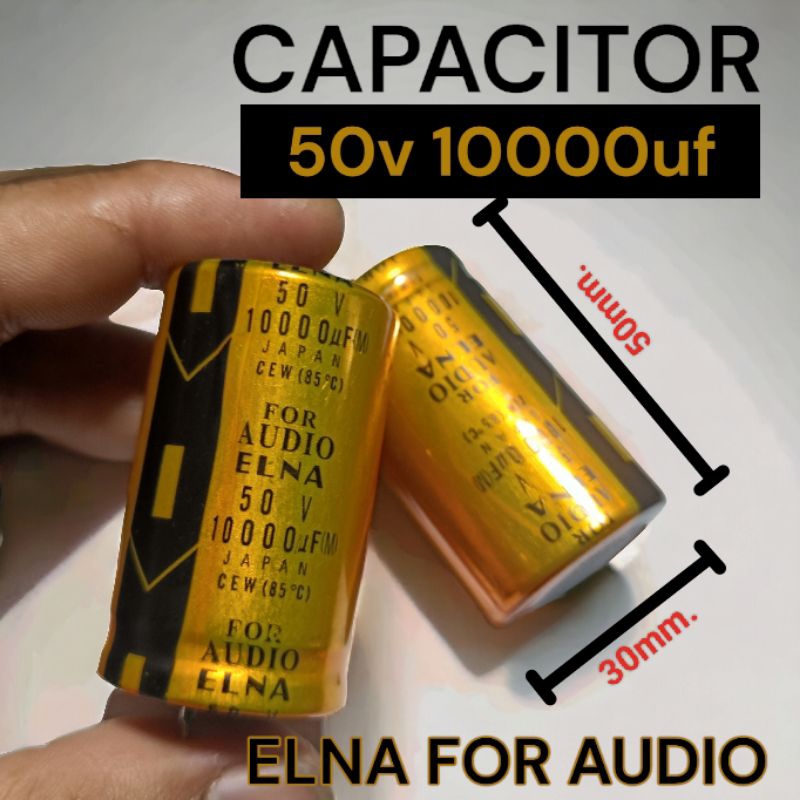 คาปาซิเตอร์ ELNA for audio japan 10000uf 50v 85°c | Shopee Thailand