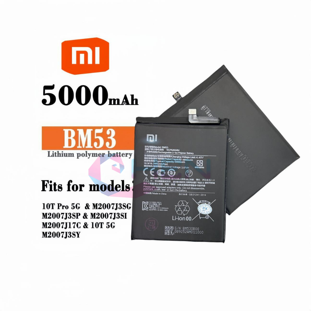 แบตเตอรี่ แท้ Xiaomi 10T 10T Pro BM53 แบตเตอรี่ แท้ Xiaomi 10t 10t Pro bm53 | Shopee Thailand