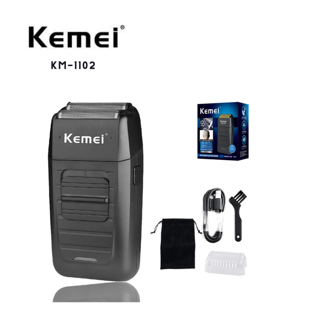 New ปัตตาเลี่ยนตัวฮิต Kemei 2296/2299 ไร้สาย ฟันตัดขึ้นทรง กันขอบ | Shopee Thailand