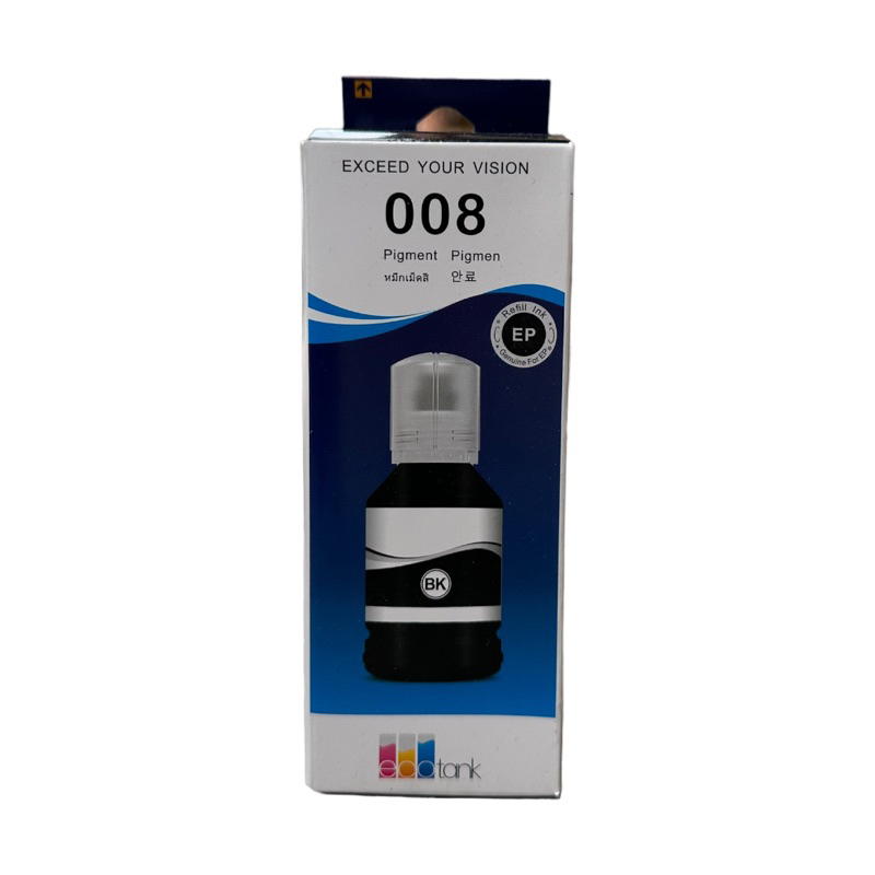 Epson 008 BK C M Y หมึกเทียบ กันน้ำ หมึกพรีเมี่ยม ใช้ทดแทนของแท้ได้ดี ...