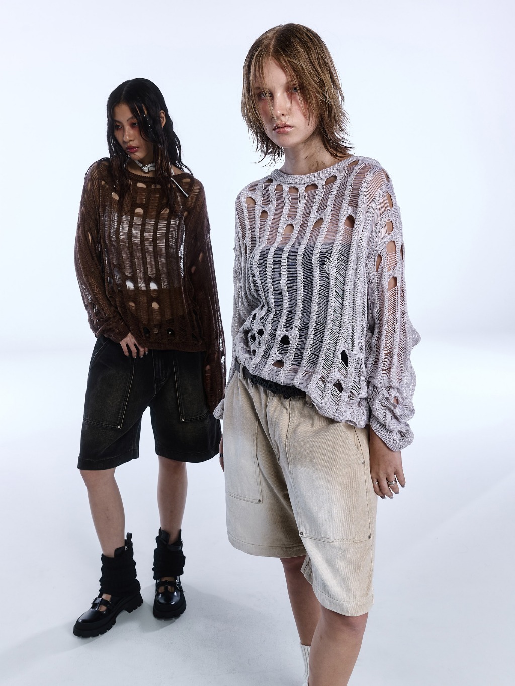 fallen angels SIN MESH SWEATER | Shopee Thailand