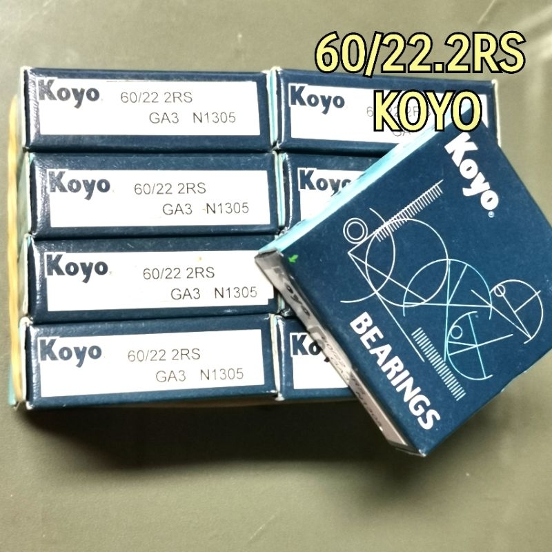 (ราคาต่อตลับ) 60/22.2RS 60/22 ฝายาง ยี่ห้อ koyo แท้ ขนาด 22x44x12 ...