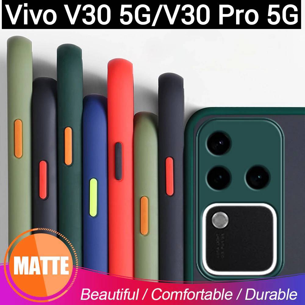 Vivo Y03T/Y28S 5G/V30e 5G/Y18/Y28 5G/Y03/Y100 5G/V30 Lite(ส่งในไทย)เคสขอบนิ่มหลังแข็งขุ่นคลุม ...