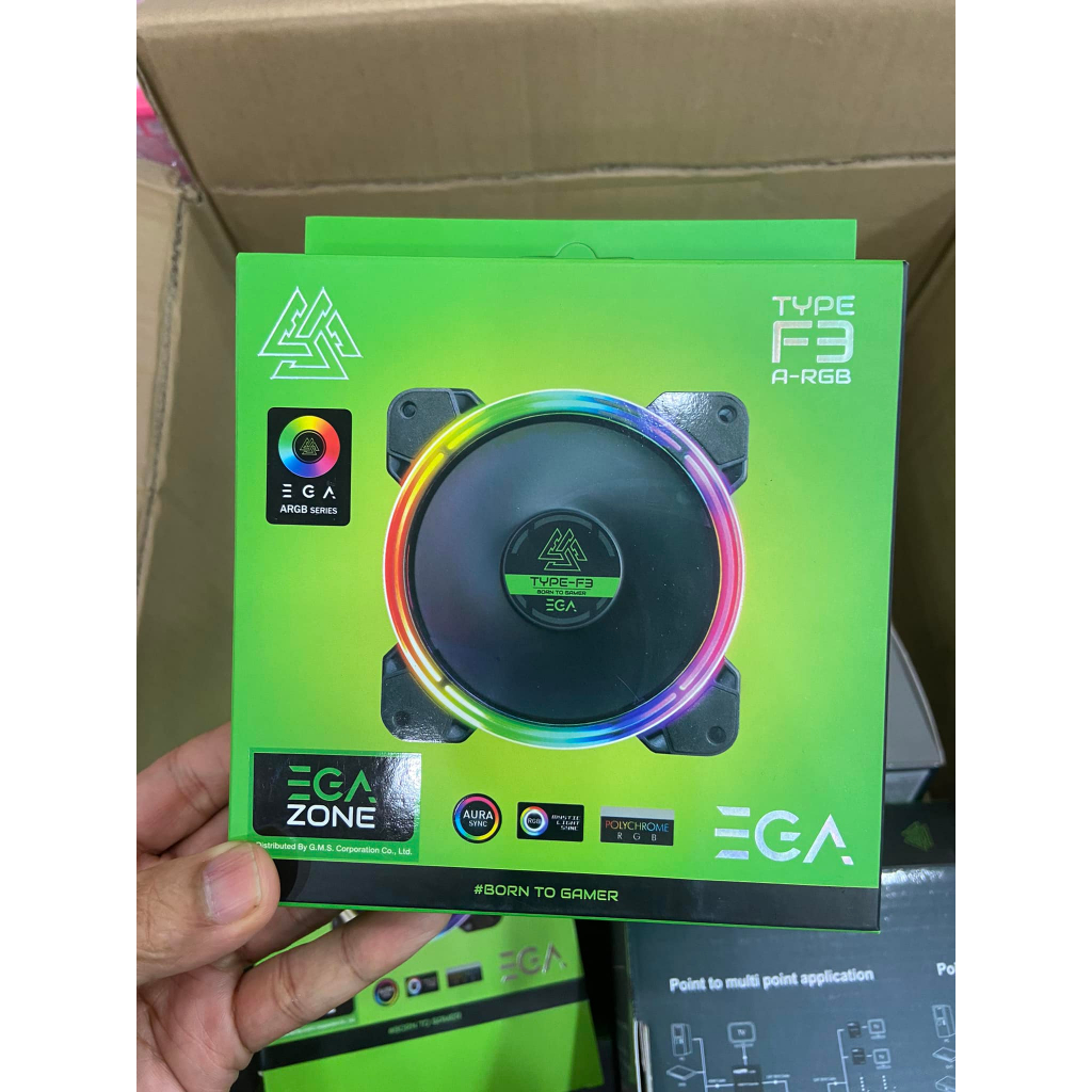 ส่งจากไทย พัดลมเคส A-RGB EGA Type F3 Cooling CPU FAN ARGB PC พัดลม ...