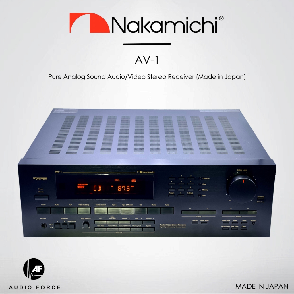 Nakamichi AV-1 : Pure Analog Sound Audio/Video Stereo Receiver (Made in ...