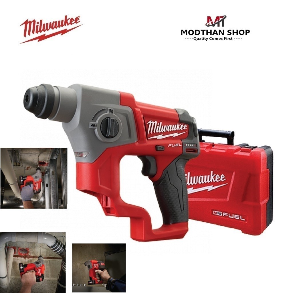 Milwaukee M12 CH-0C สว่านโรตารีไร้สาย 12 โวลต์ ระบบ SDS+ 2 ระบบ ...