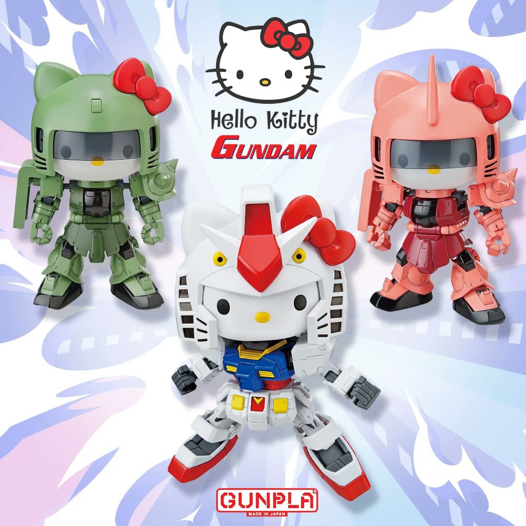 SDEX [SD EX-STANDARD] HELLO KITTY RX-78-2 GUNDAM + MS-06S CHAR’S ZAKUⅡ ...