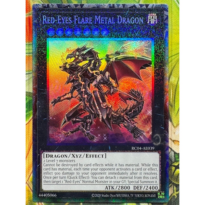 RC04-AE039 "Red-Eyes Flare Metal Dragon" - Collector Rare | Shopee Thailand