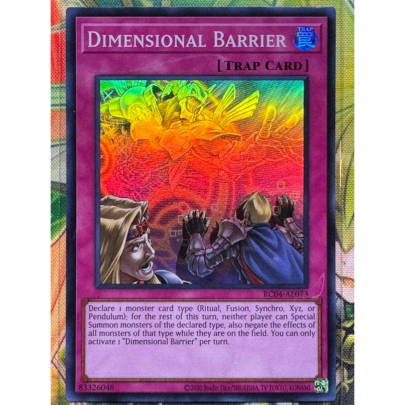 RC04-AE073 "Dimensional Barrier" - Super Rare | Shopee Thailand