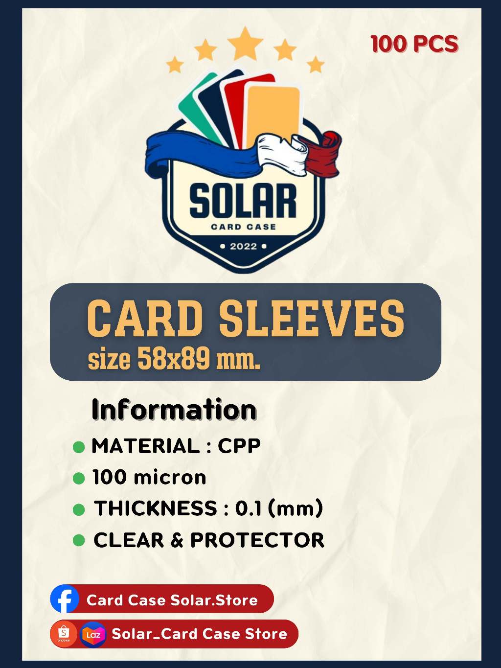 (Solar_Card)ซองใสใส่การ์ดสะสมCard Sleevesซองใส่การ์ดบอล-บาสไอดอลเกาหลี ...