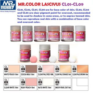 MR.COLOR LASCIVUS Mr Hobby CL01-CL09 for skin , CL101-111 for hair สีทำ ...